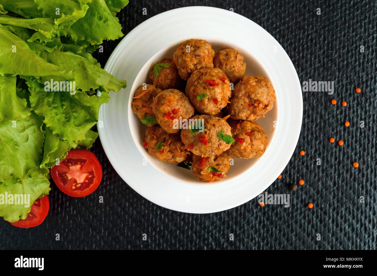 Meat balls sauce chilli hi-res stock photography and images - Alamy