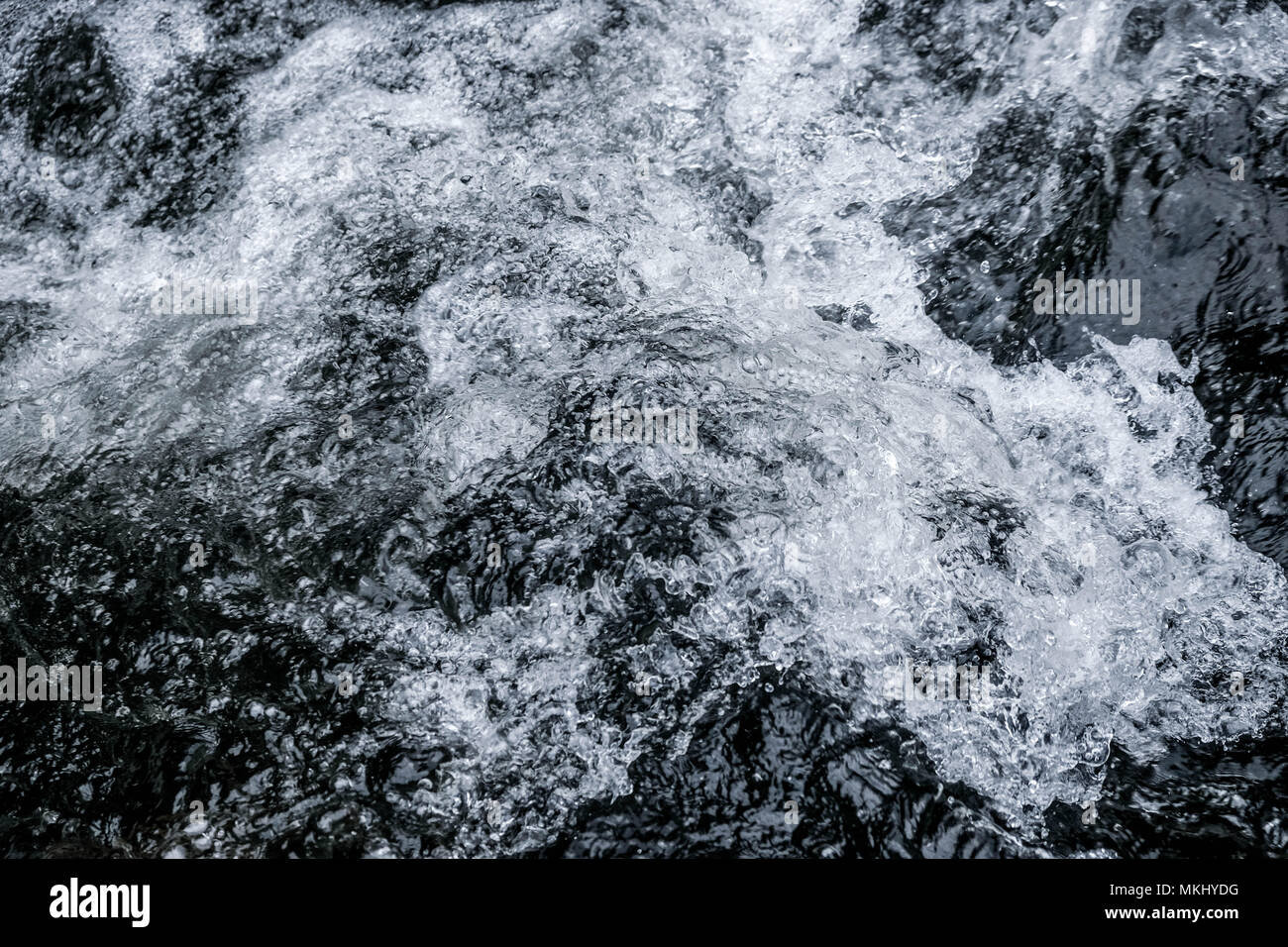 Abstract dark blue Waterfall wave water background texture Stock Photo ...