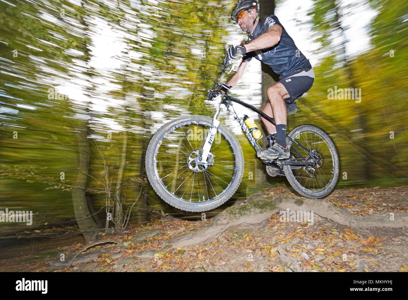 Forest jump hi-res stock photography and images - Alamy