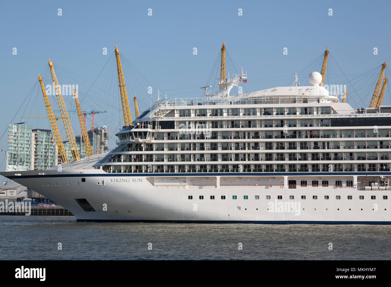 Viking Sun cruise ship pictured at Greenwich in south east London Stock ...