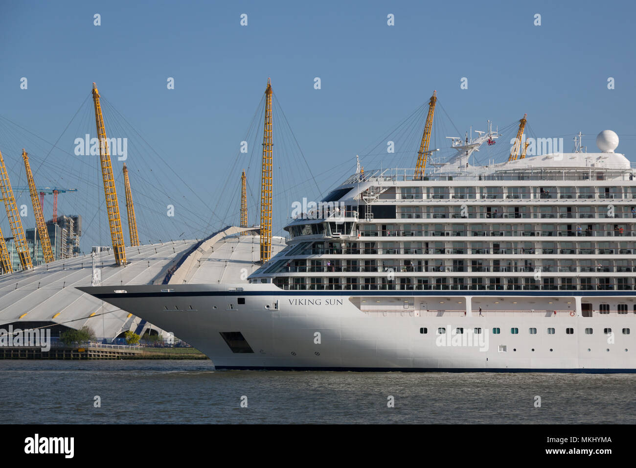 Viking Sun cruise ship pictured at Greenwich in south east London Stock ...
