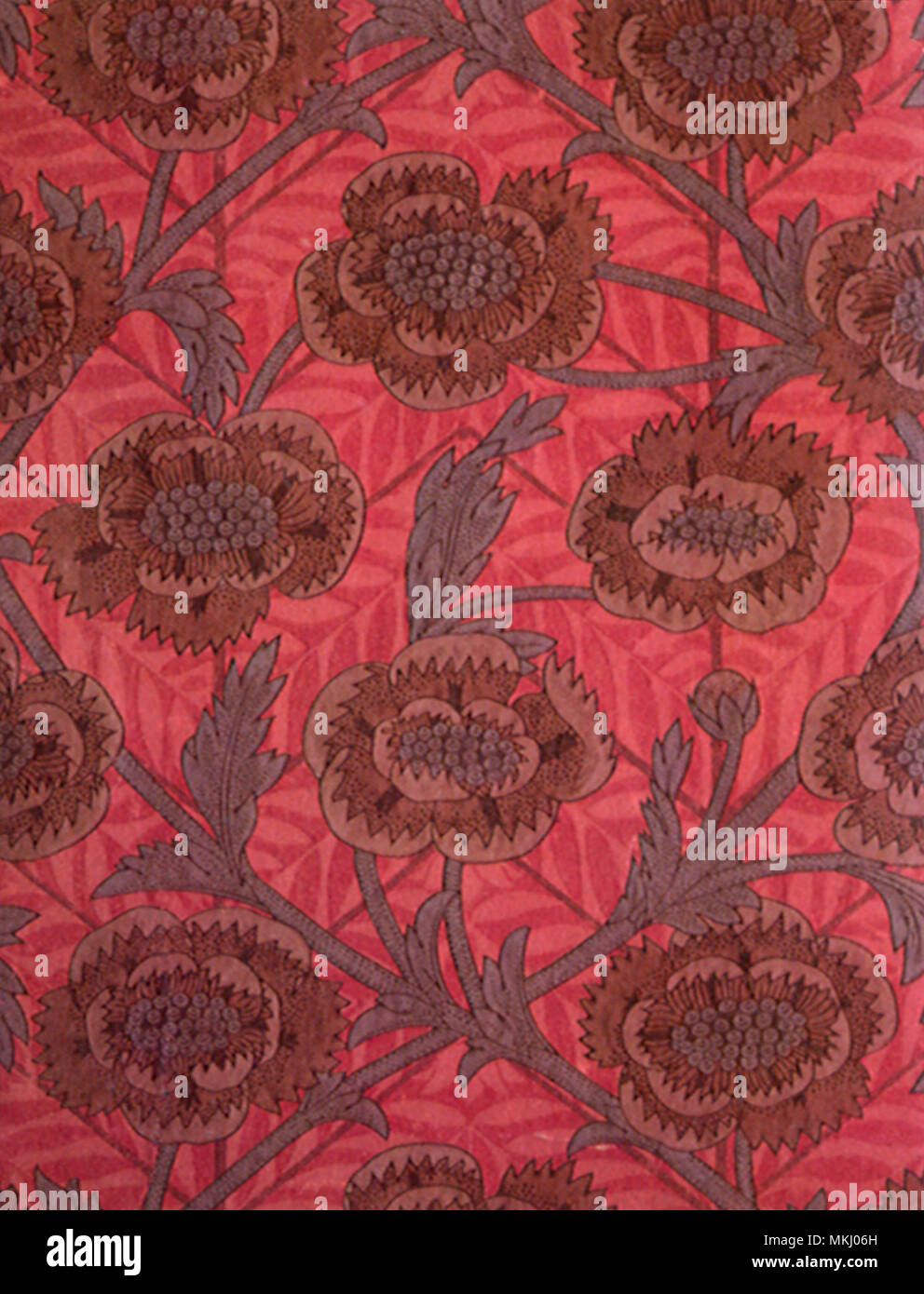 Red Floral Design Stock Photo - Alamy