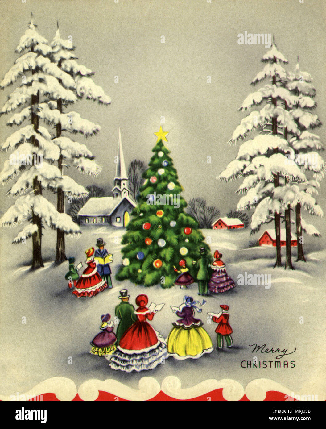 Christmas caroling hi-res stock photography and images - Alamy