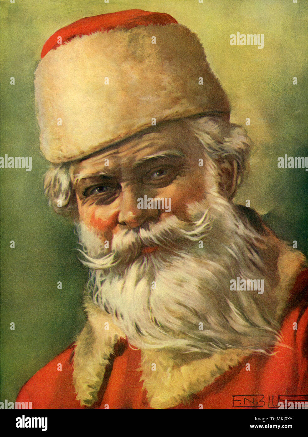 Santa claus face closeup hi-res stock photography and images - Alamy