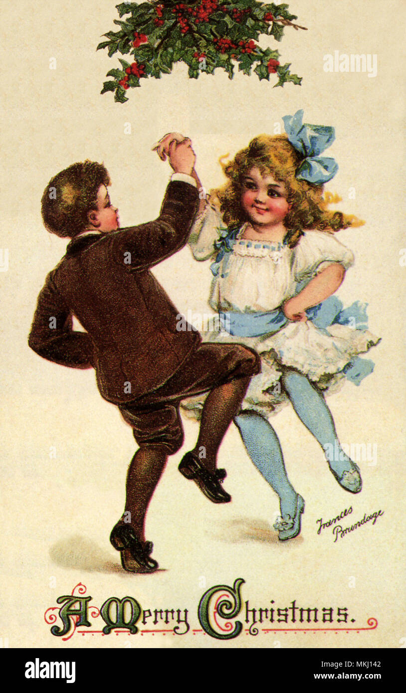 Girl mistletoe hi-res stock photography and images - Alamy