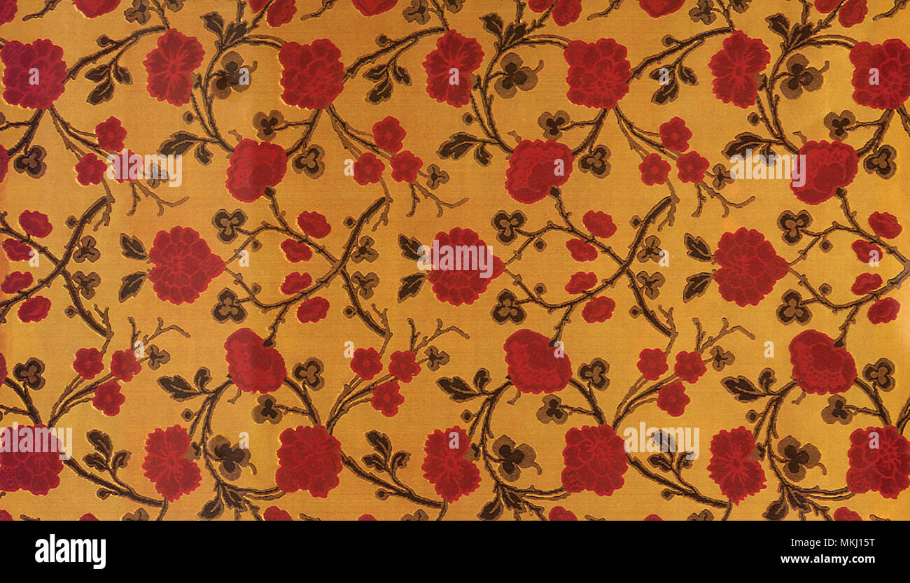 Red Flower Pattern Stock Photo - Alamy