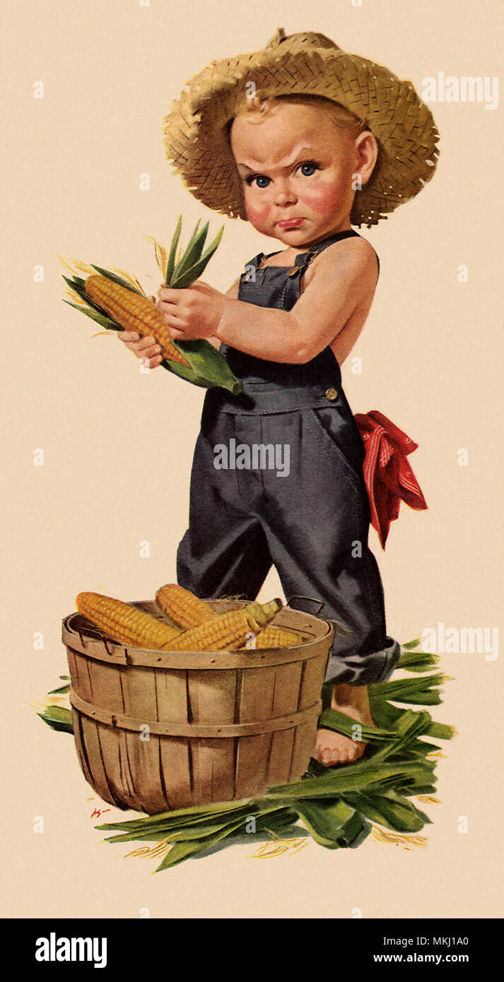 Husking corn hi-res stock photography and images - Alamy