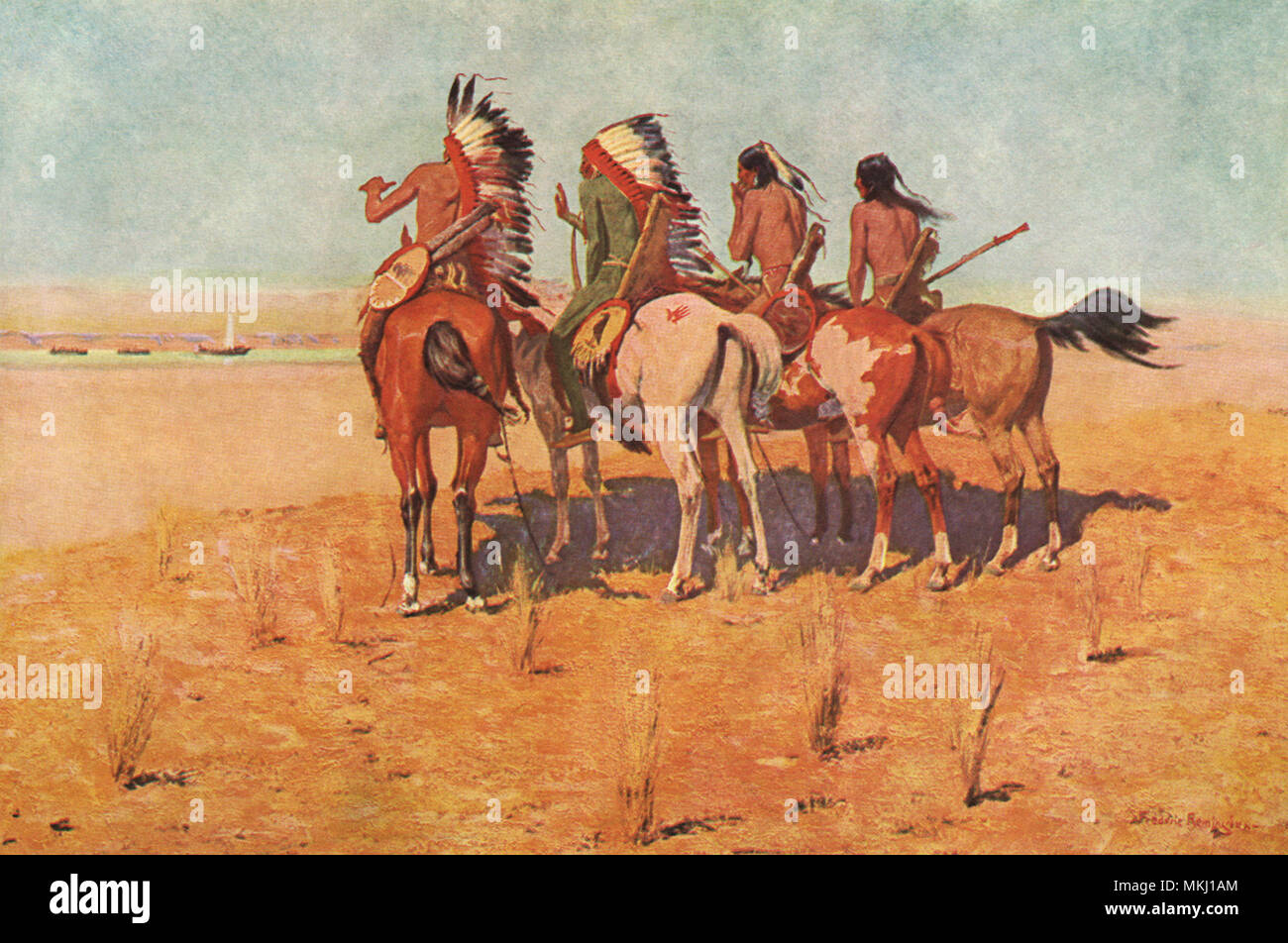 Pioneers indians hi-res stock photography and images - Alamy