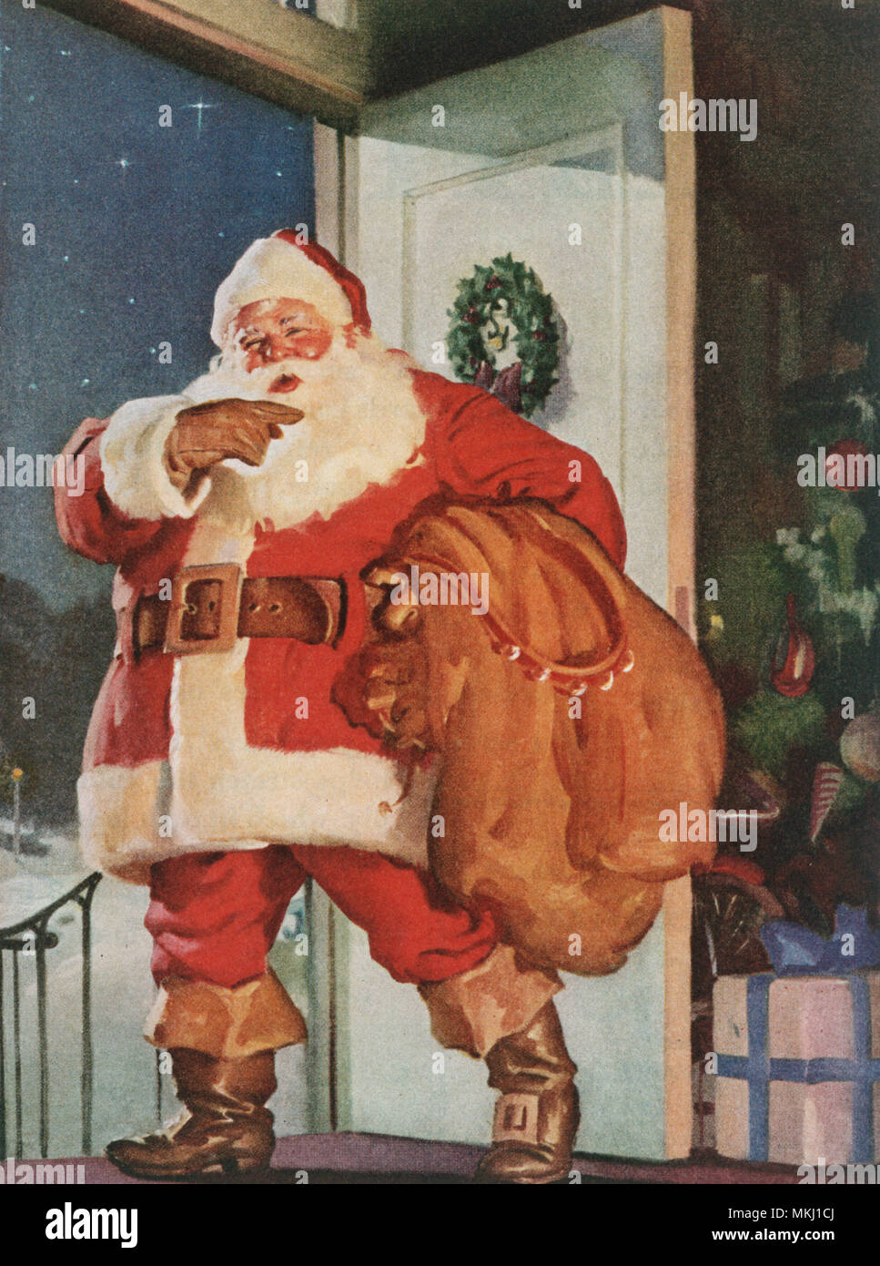 Santa's Work is Done Stock Photo - Alamy