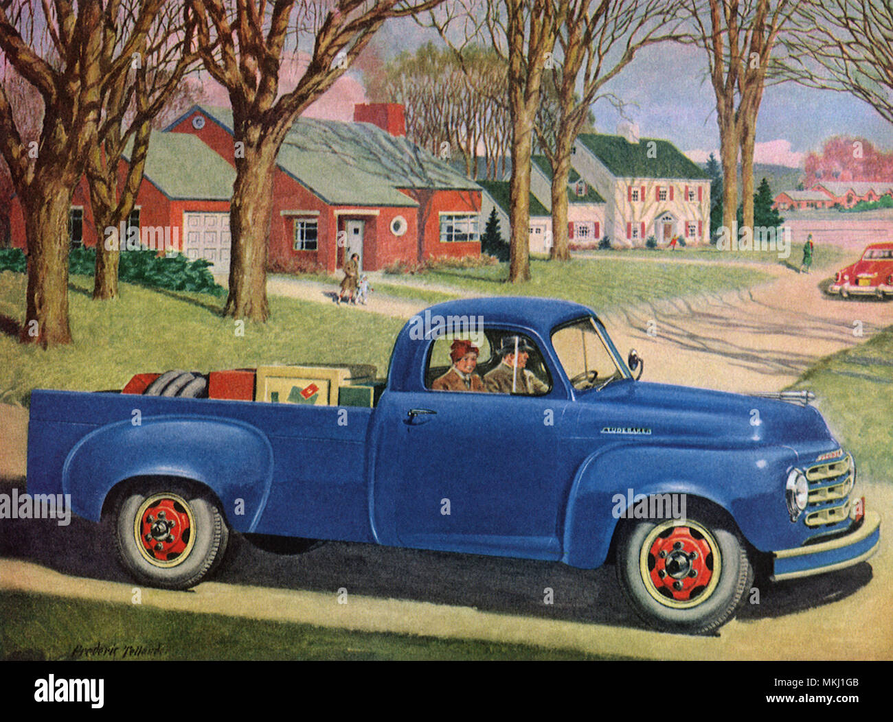 Blue studebaker pickup truck hi-res stock photography and images - Alamy