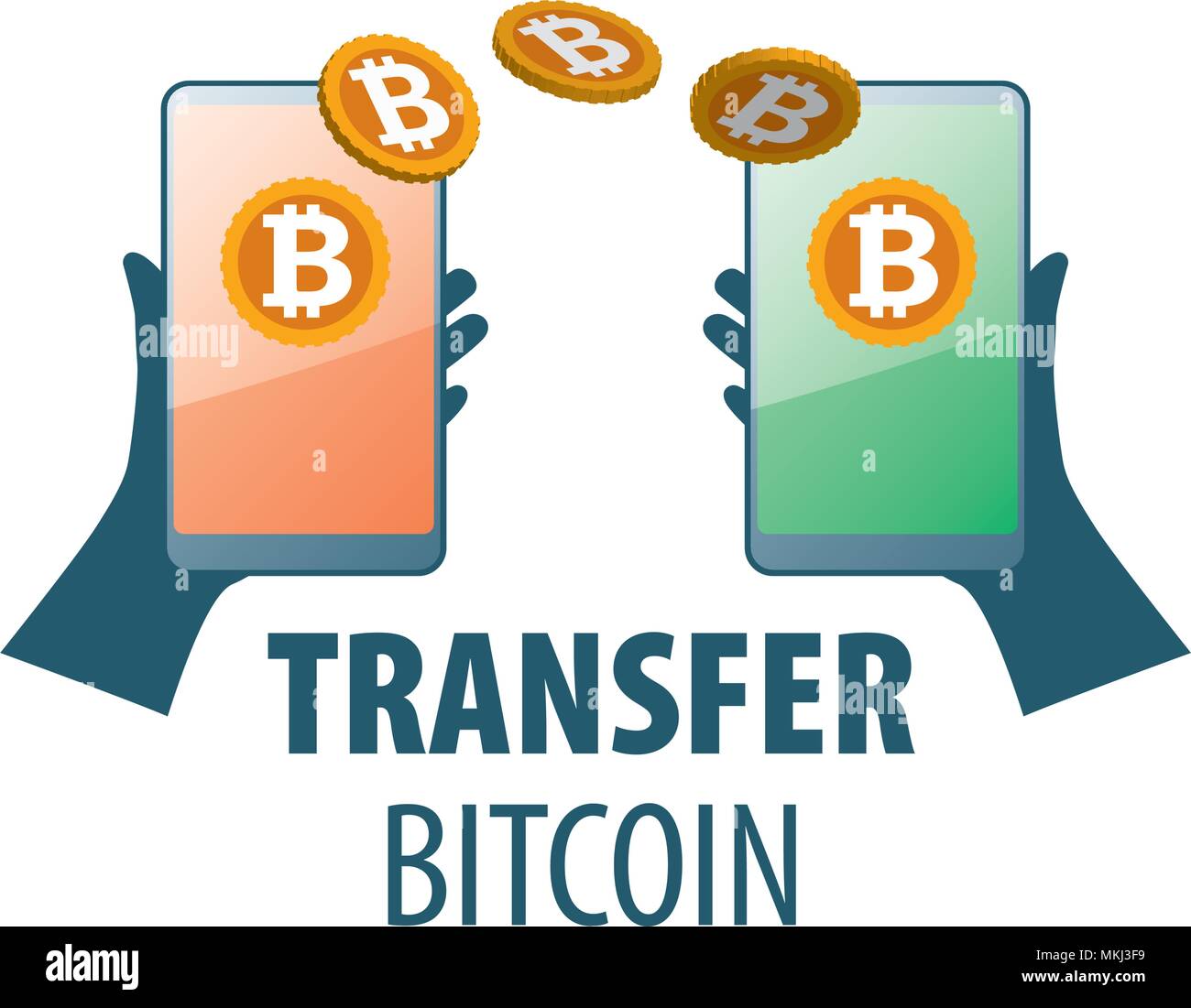 logo bitcoin money transfer Stock Vector Image & Art - Alamy
