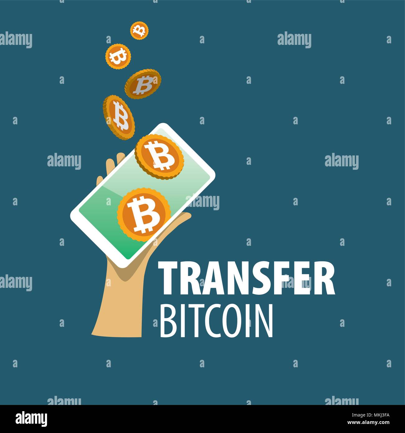 logo bitcoin money transfer Stock Vector Image & Art - Alamy