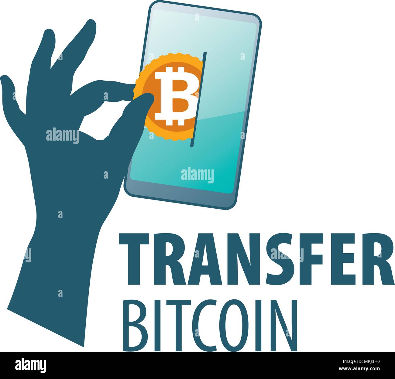 logo bitcoin money transfer Stock Vector Image & Art - Alamy