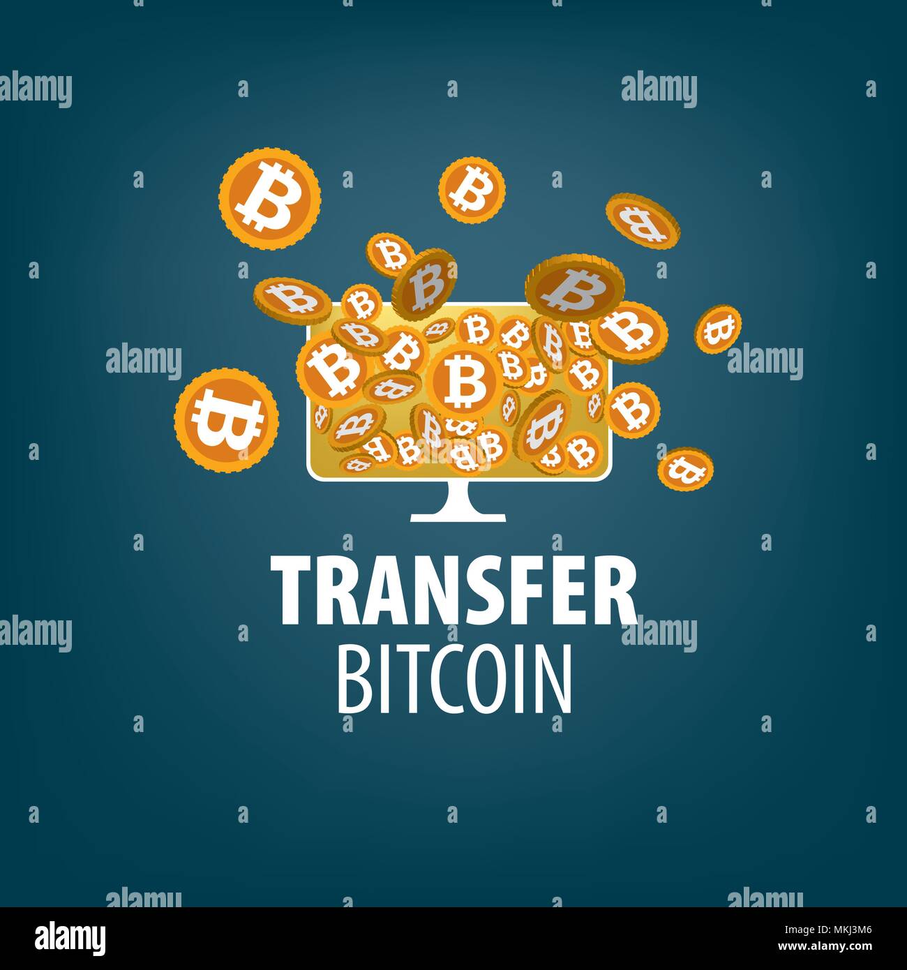 logo bitcoin money transfer Stock Vector Image & Art - Alamy