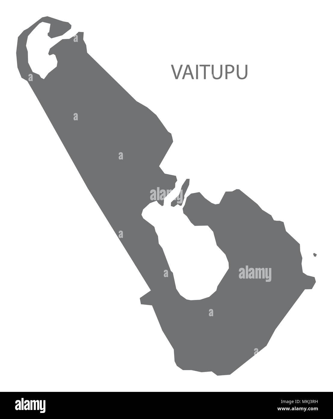 Vaitupu map of Tuvalu grey illustration shape Stock Vector Image & Art ...