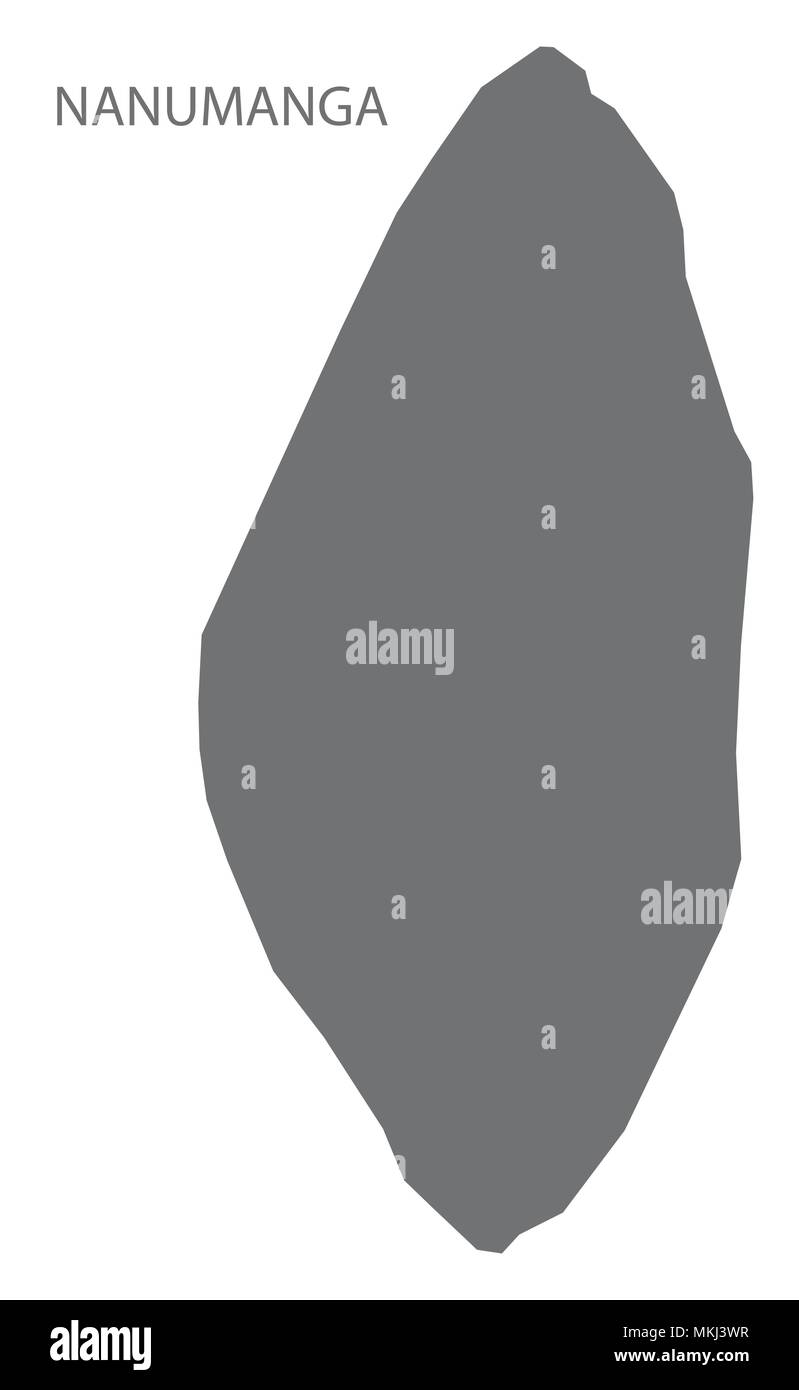 Nanumanga map of Tuvalu grey illustration shape Stock Vector Image ...