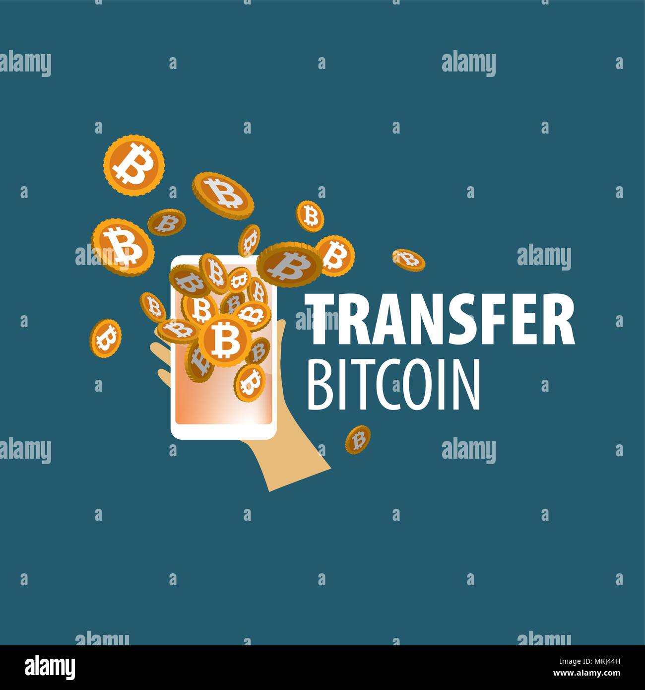 logo bitcoin money transfer Stock Vector Image & Art - Alamy