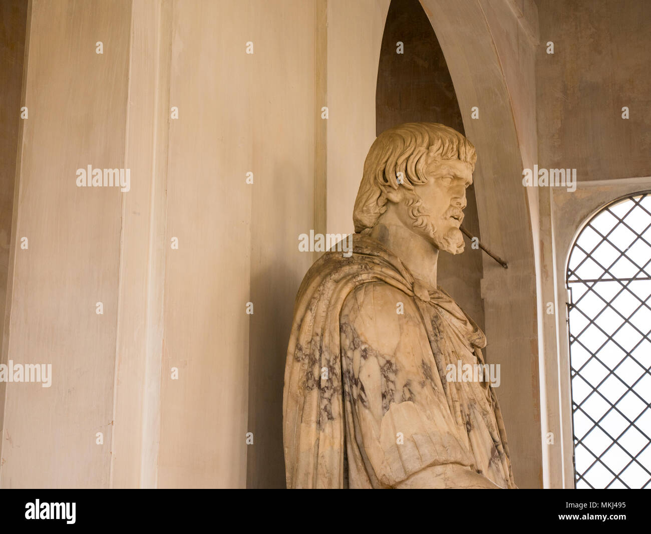 ancient busts of Roman emperors, ancient Rome Italy Stock Photo - Alamy