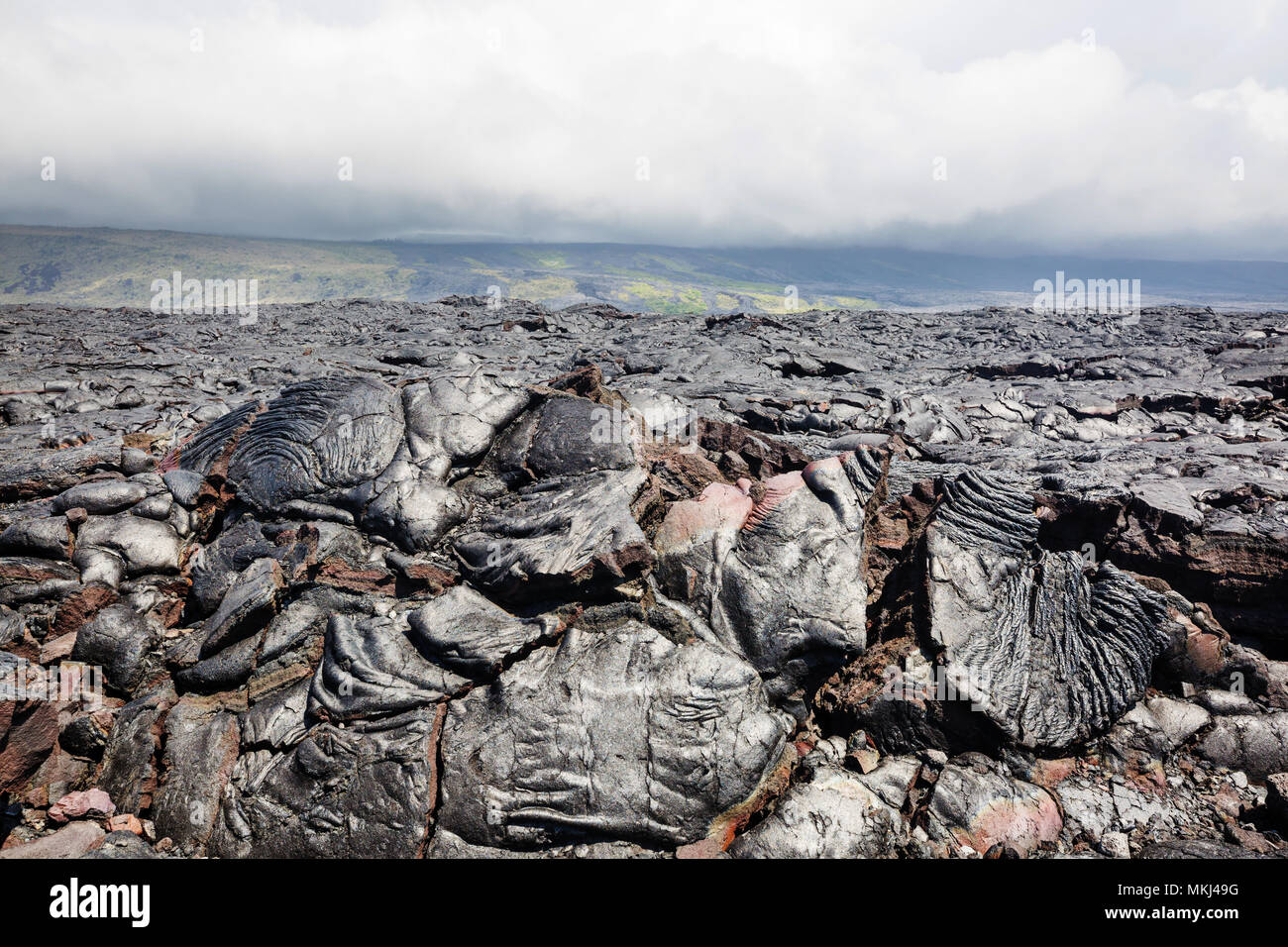 Lava flow on Big Island, Hawaii Stock Photo - Alamy