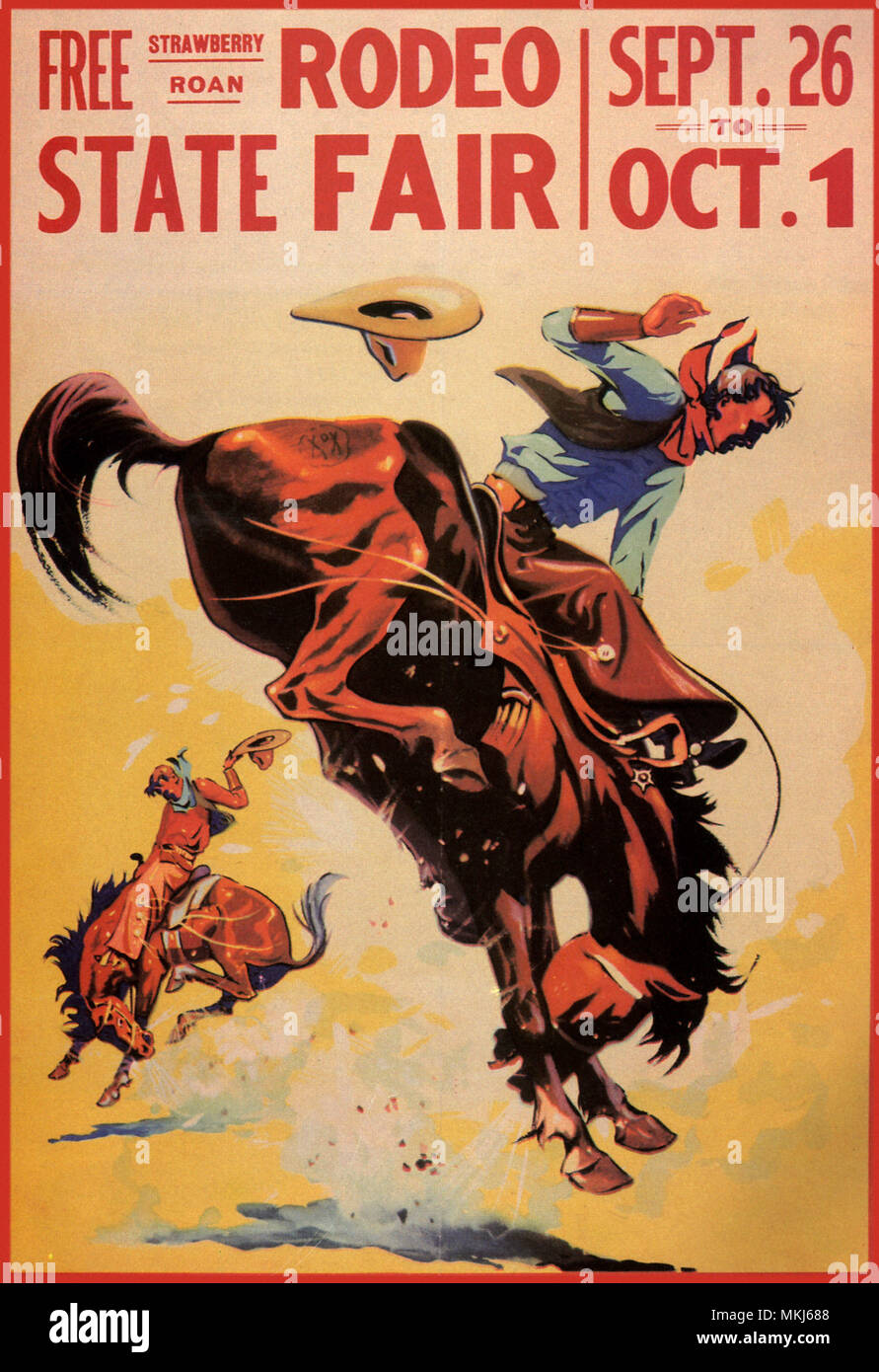 Rodeo at State Fair Stock Photo - Alamy