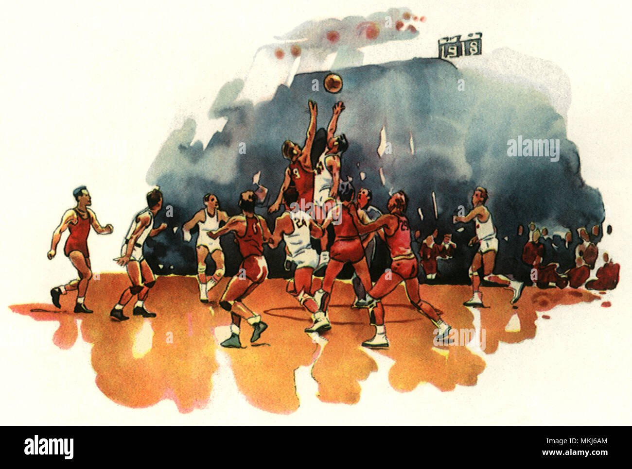 The Jump Ball Stock Photo - Alamy