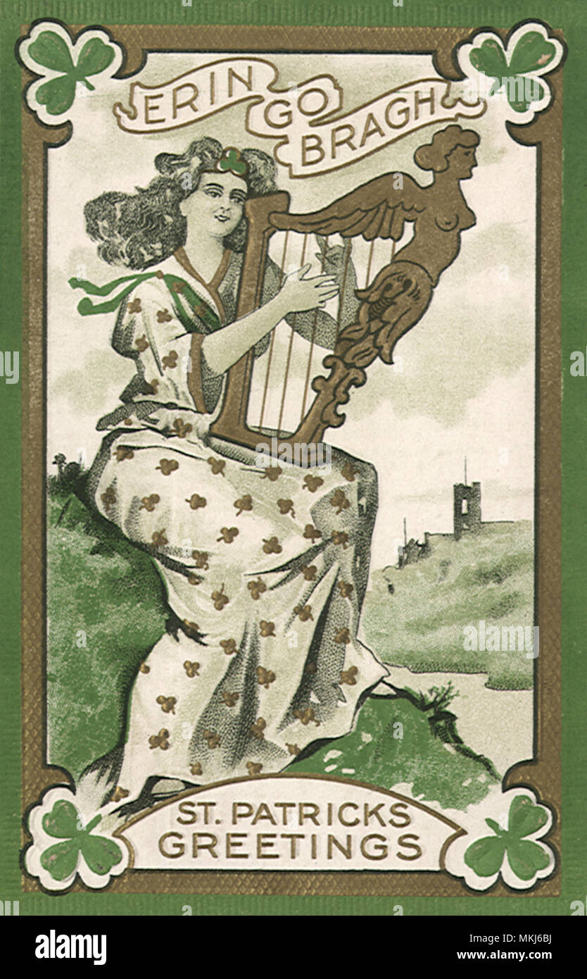 Woman with irish harp hi-res stock photography and images - Alamy