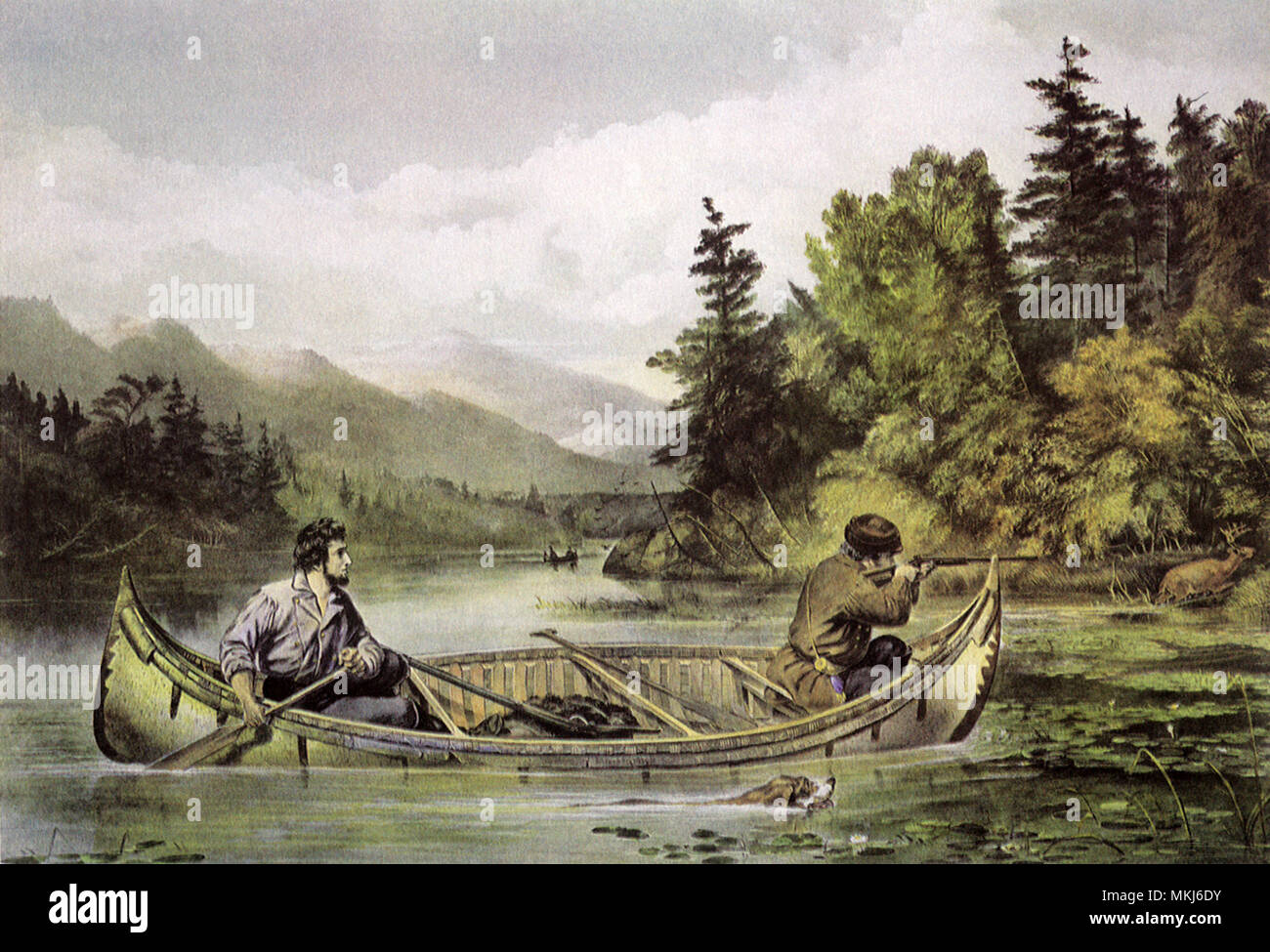 Hunting canoe hi-res stock photography and images - Alamy