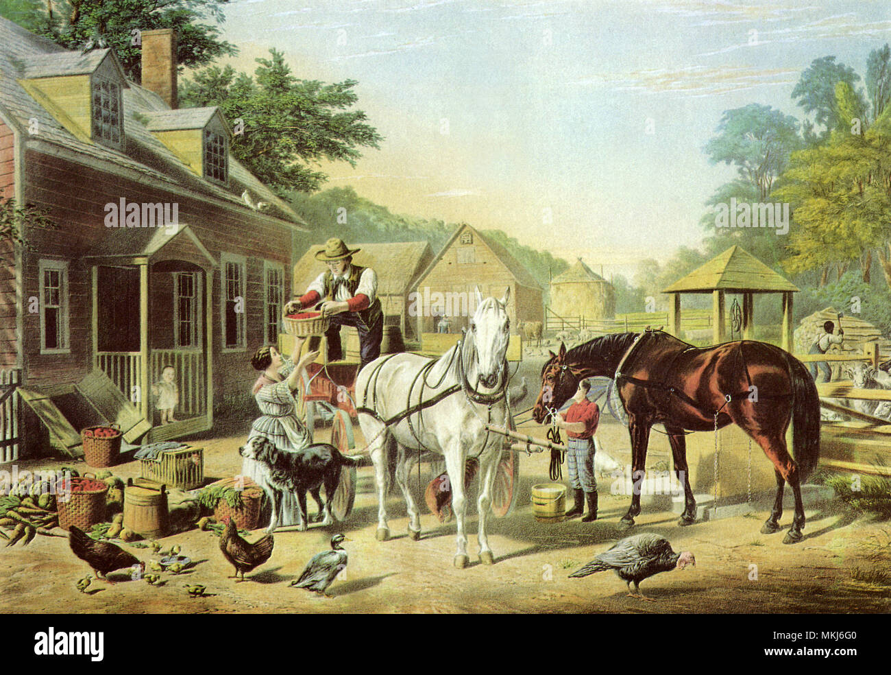 Barnyard scenes hi-res stock photography and images - Alamy