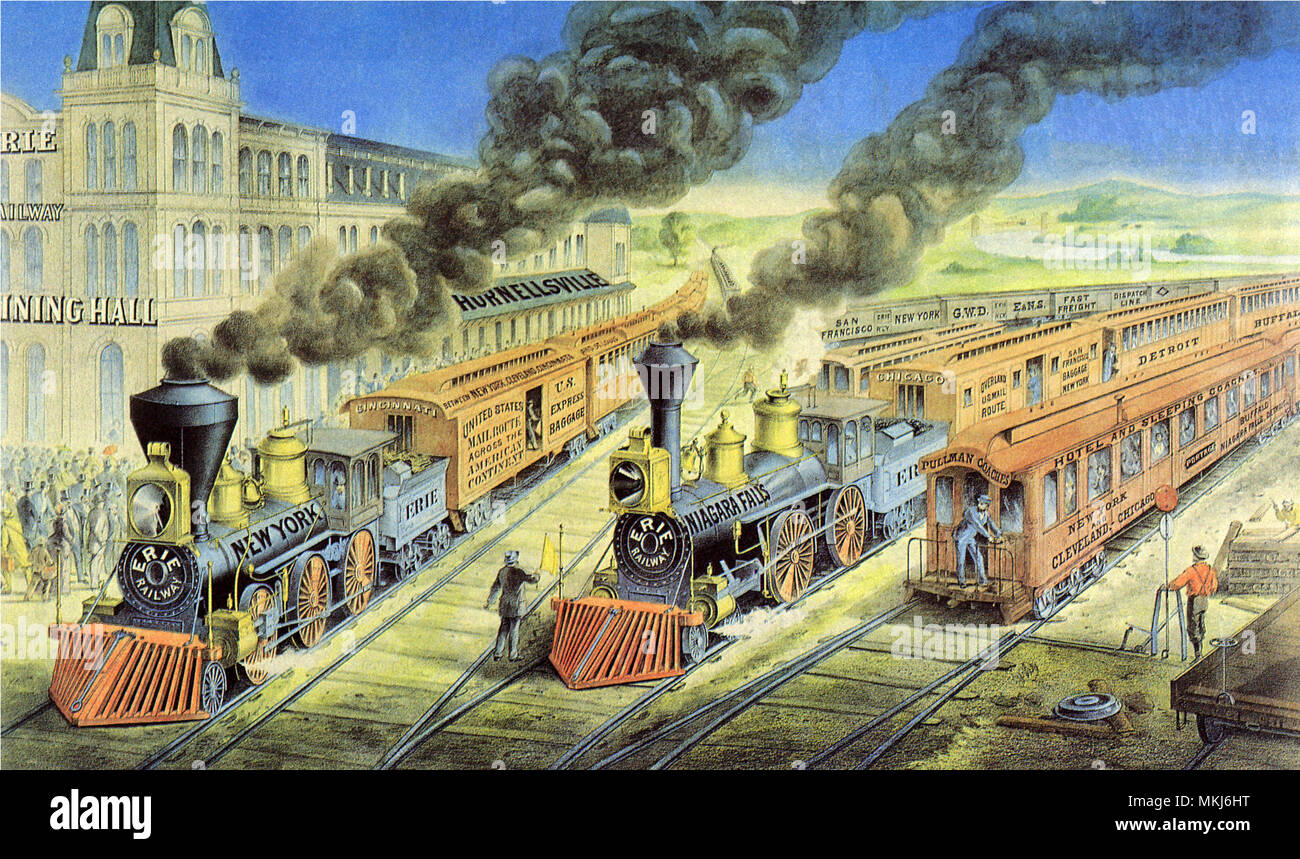 American Railway Scene Stock Photo - Alamy