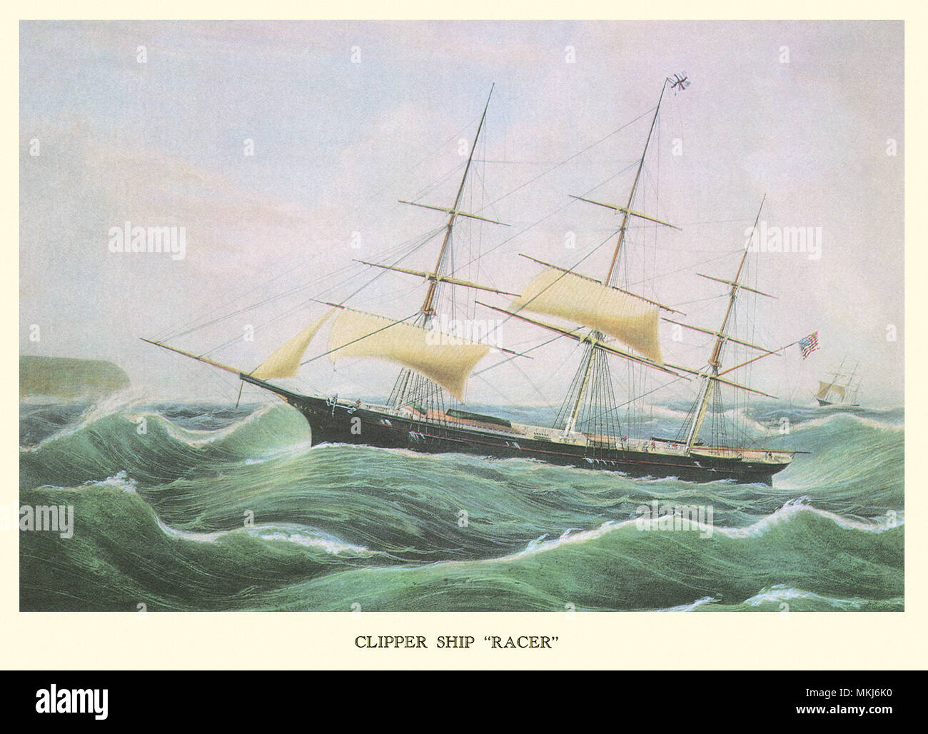 Clipper Ship Racer Stock Photo - Alamy