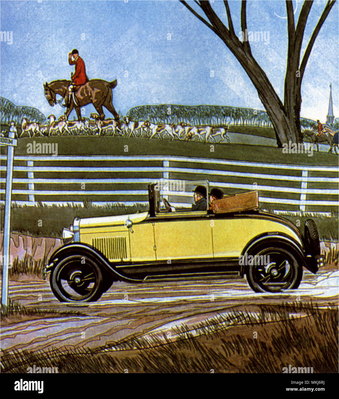 Car driving country road hi-res stock photography and images - Alamy