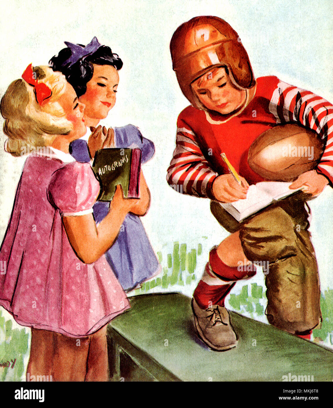 Football book illustration hi-res stock photography and images - Alamy