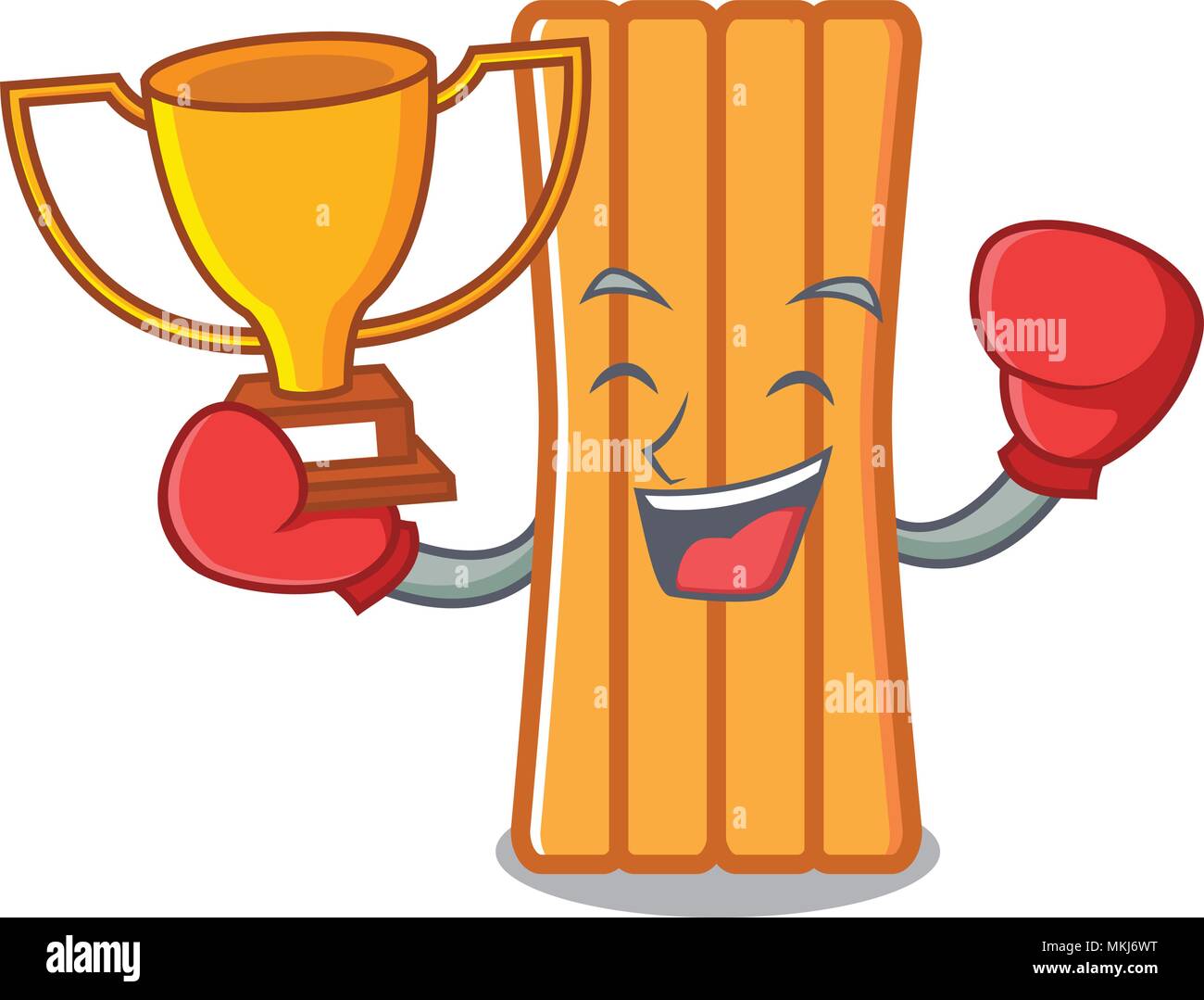 Boxing winner air mattress mascot cartoon Stock Vector Image & Art - Alamy