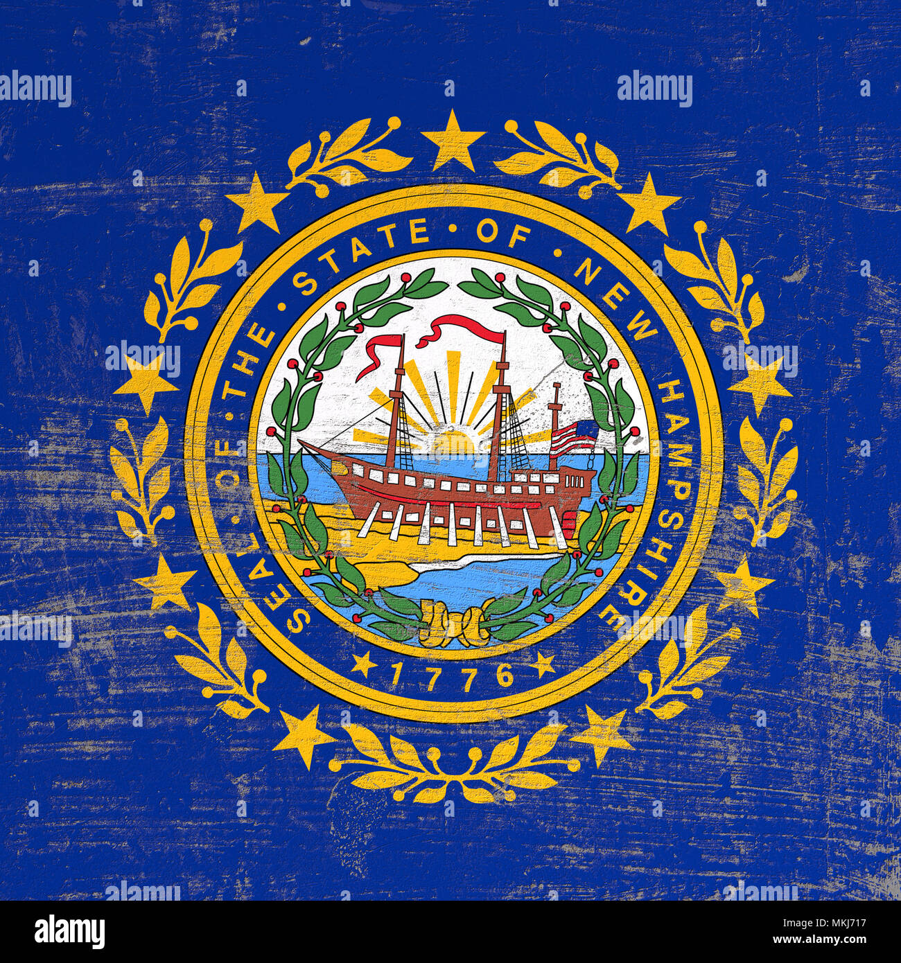 3d flag of hampshire hi-res stock photography and images - Alamy