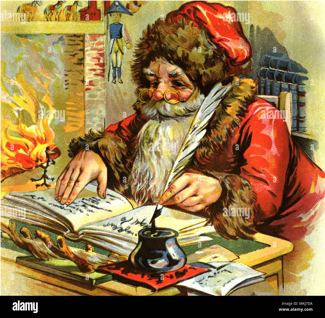 Open book quill hi-res stock photography and images - Alamy