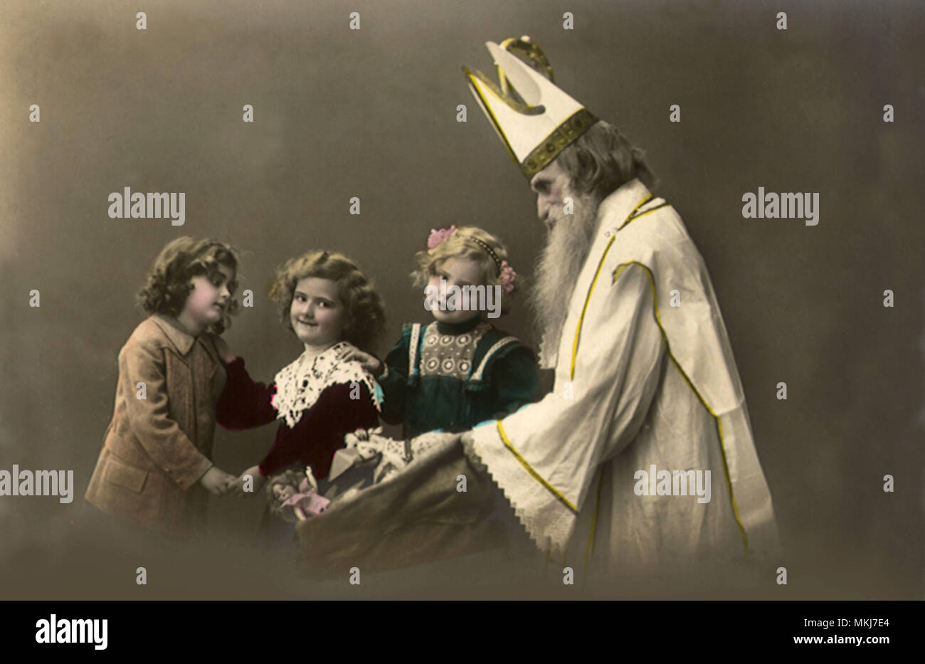 St. Nicholas and Children Stock Photo - Alamy