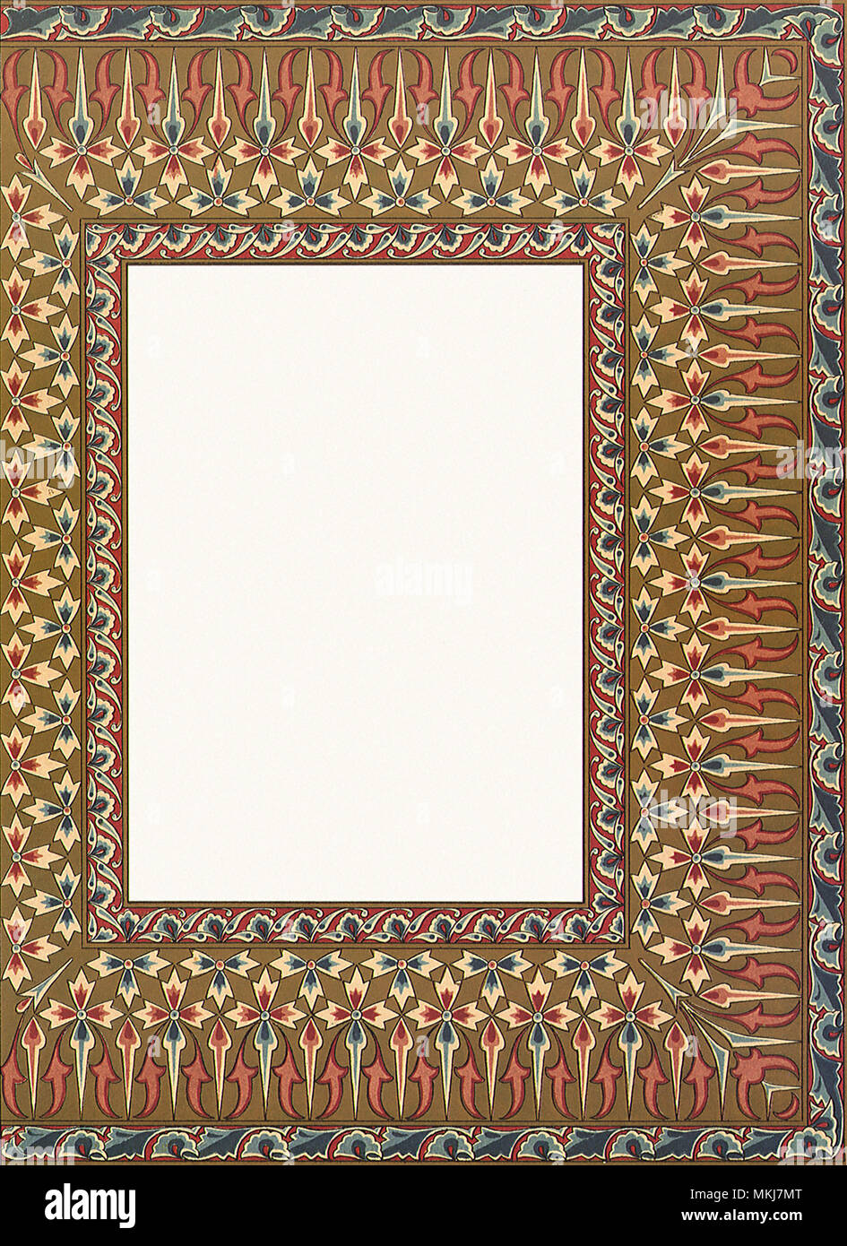 Three Pattern Border Stock Photo - Alamy