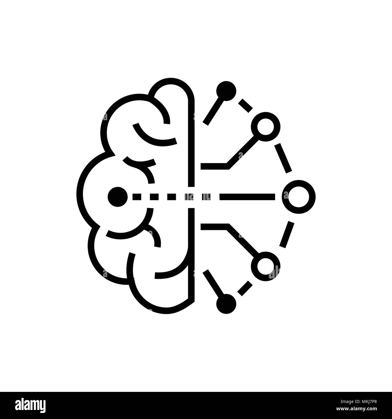 Symbol artificial intelligence pictogram Cut Out Stock Images ...