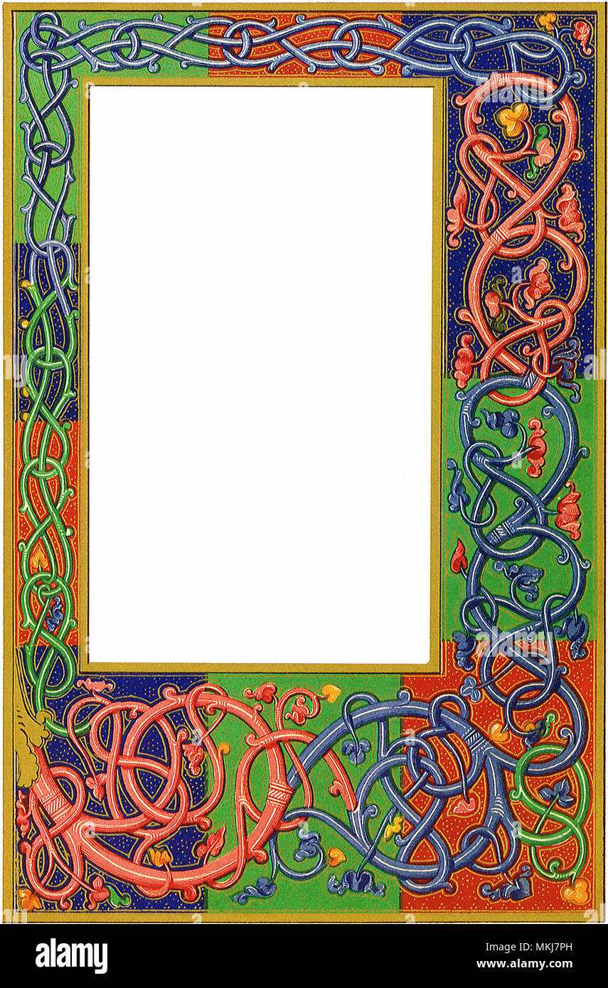 Scrolling Vine Border Stock Photo - Alamy