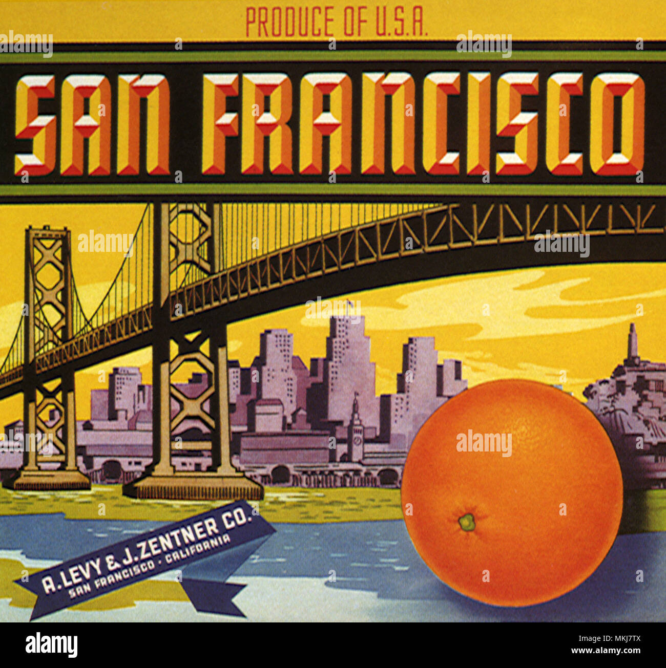 San Francisco Orange Stock Photo - Alamy
