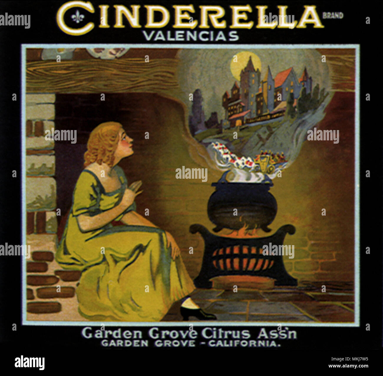 Cinderella Fruit Brand Stock Photo - Alamy