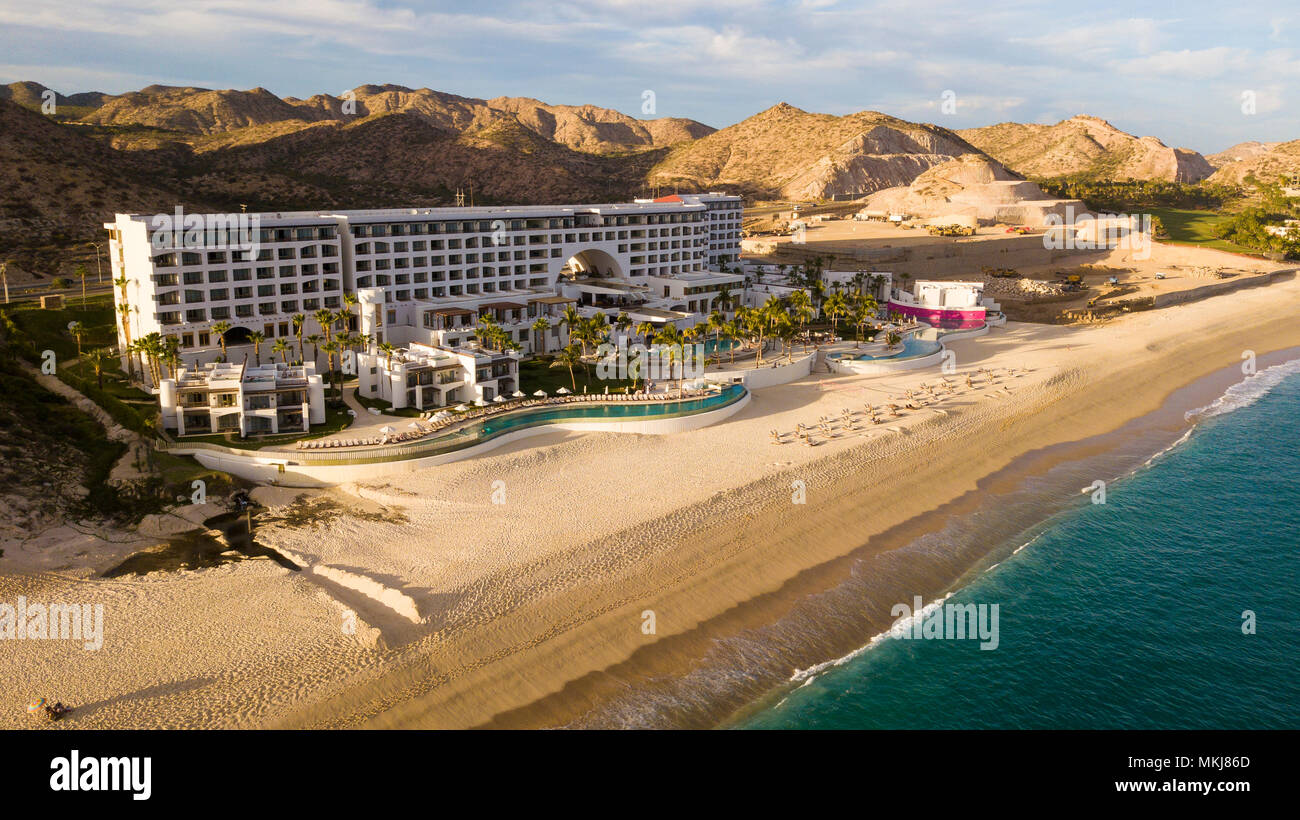 Aerial view of the coastline of Cabo San Lucas on the Baja California ...