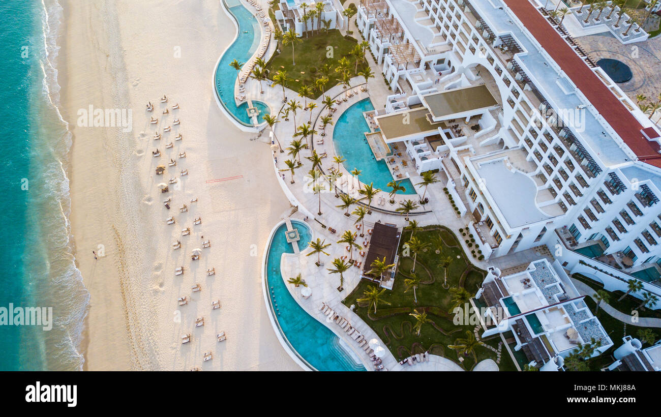 Aerial view of the coastline of Cabo San Lucas on the Baja California ...