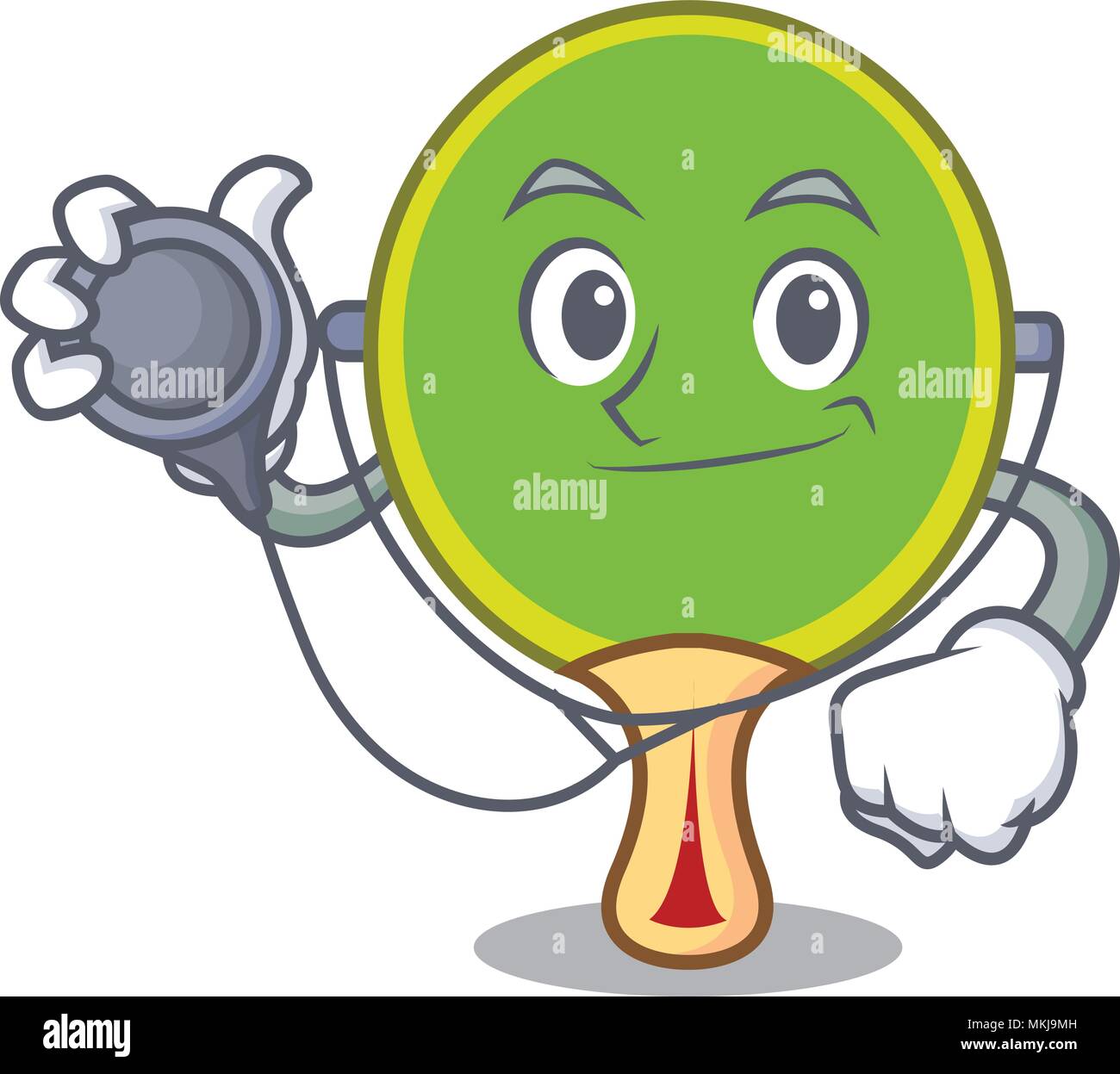 Doctor ping pong racket character cartoon Stock Vector Image & Art - Alamy
