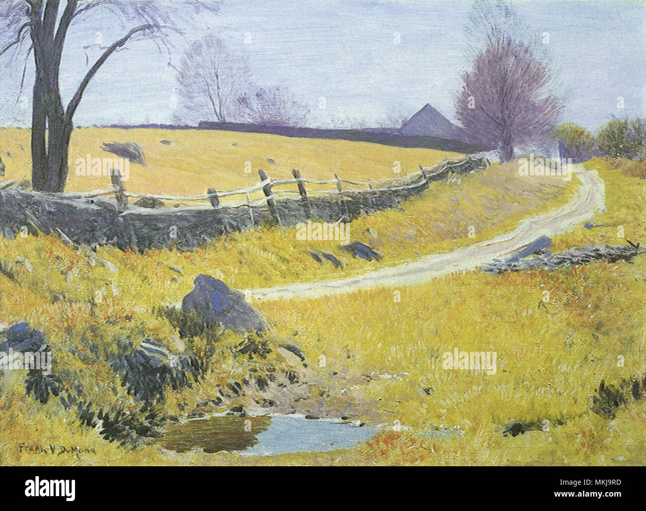 Autumn, Grassy Hill Stock Photo - Alamy