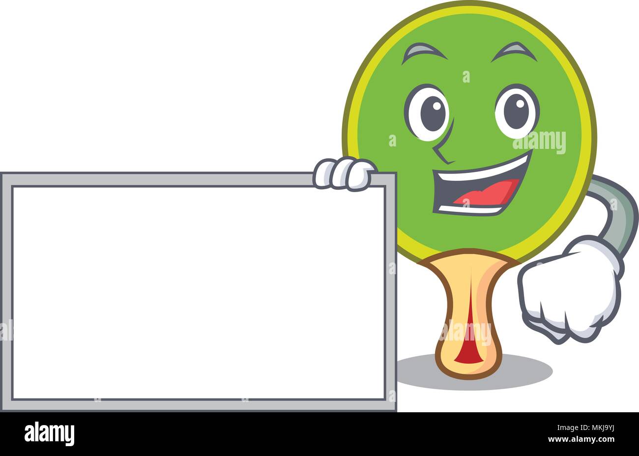 With board ping pong racket character cartoon Stock Vector Image & Art ...