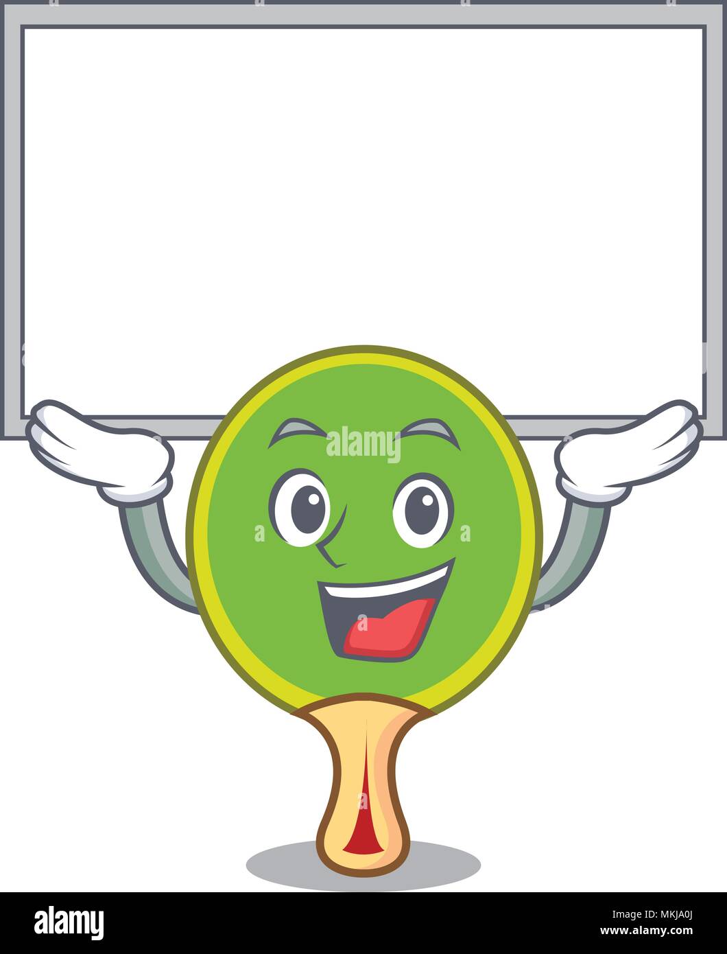 Up board ping pong racket character cartoon Stock Vector Image & Art ...