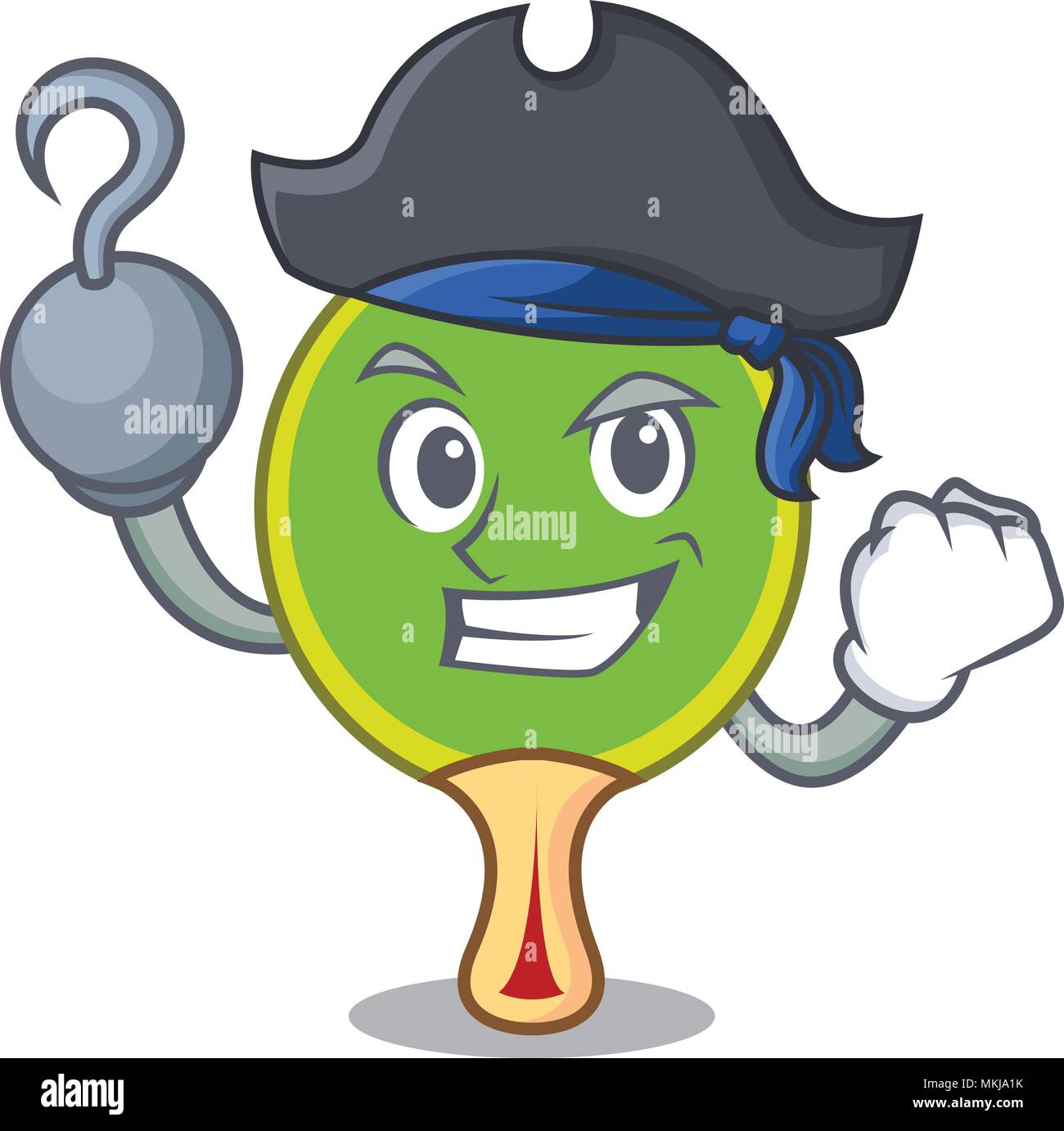 Pirate ping pong racket character cartoon Stock Vector Image & Art - Alamy