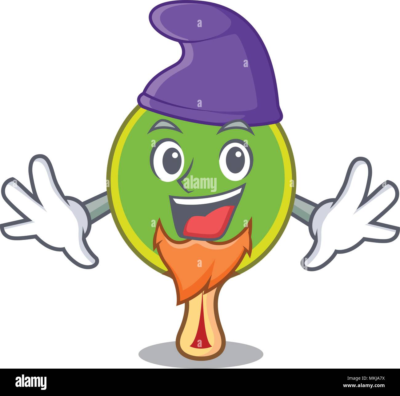 Elf ping pong racket character cartoon Stock Vector Image & Art - Alamy