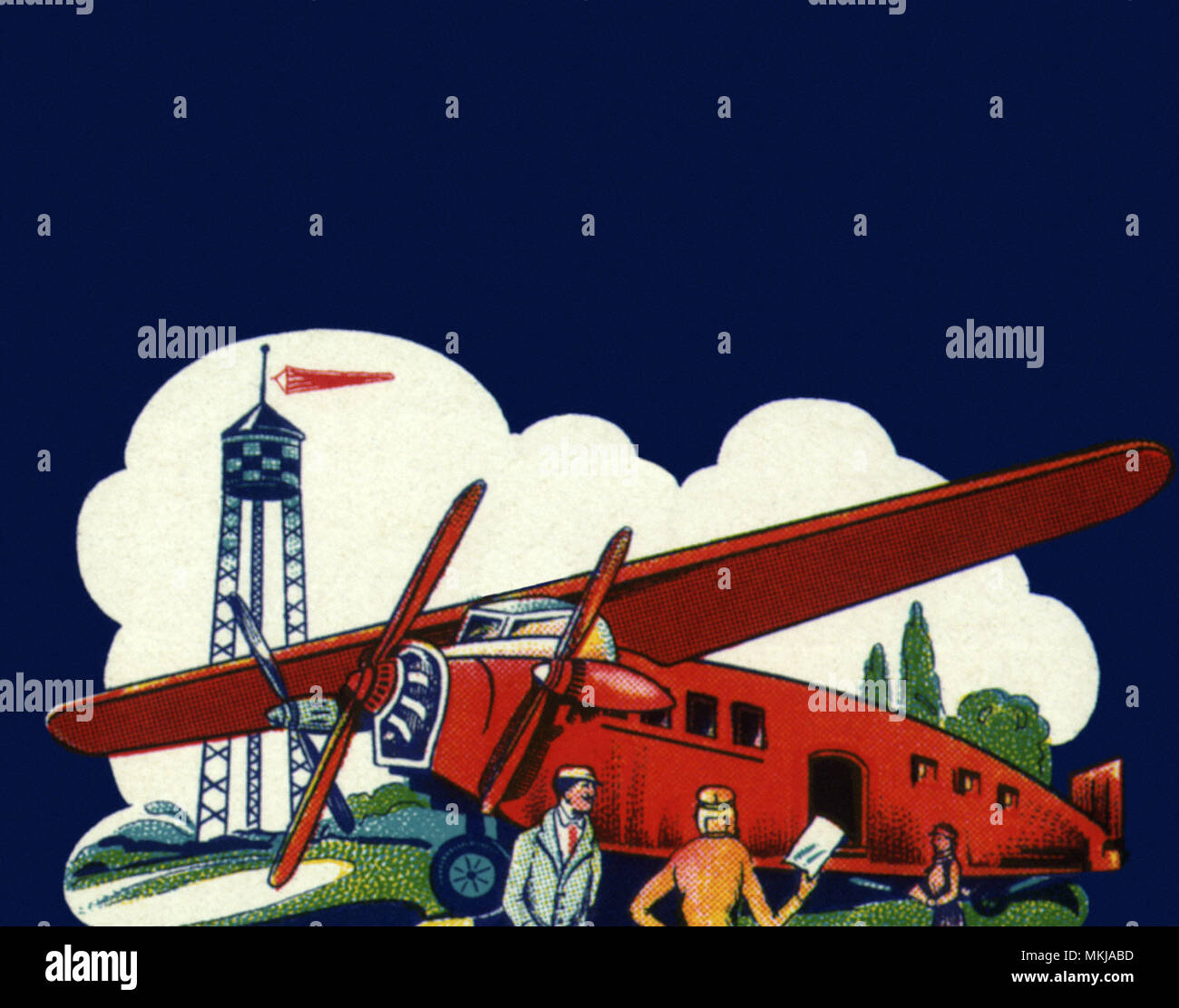Preparing for Flight Stock Photo - Alamy